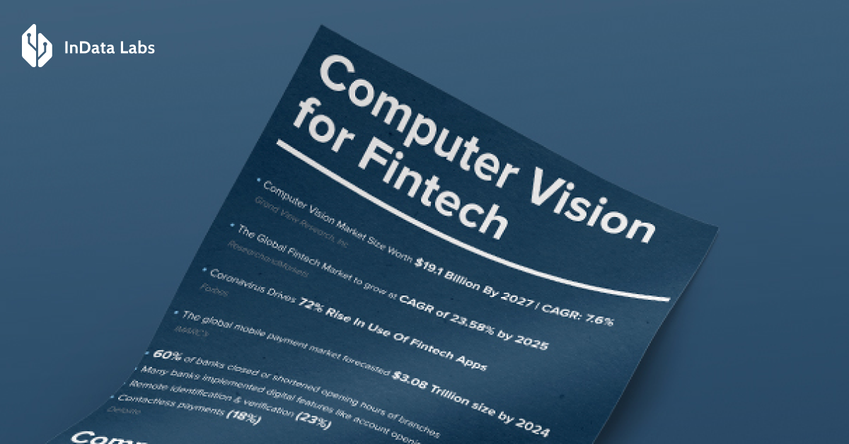 Infographics on Computer Vision in the Fintech Industry – InData Labs