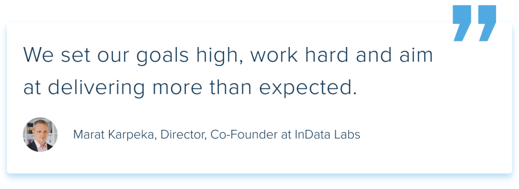 InData Labs: Core Values of the Company InData Labs: Core Values of the Company