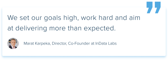 InData Labs: Core Values of the Company