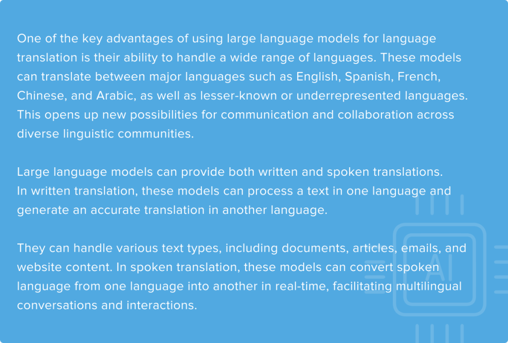 Applications of Large Language Models - InData Labs