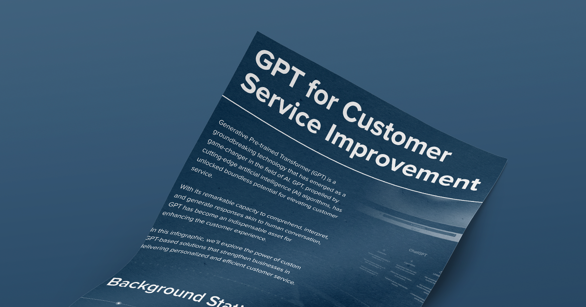 GPT for Customer Service Improvement: Free Infographic